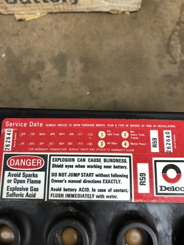 Delco E5000 R59 Battery | eBay
