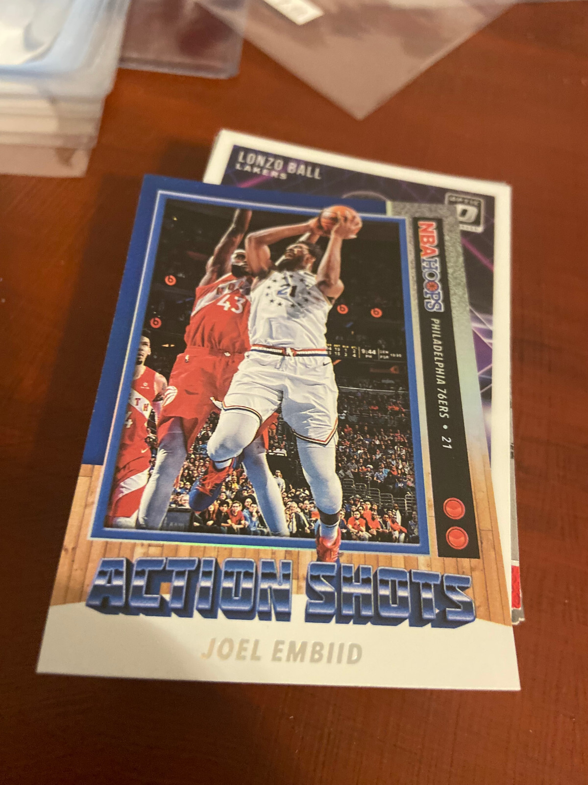 2019-20 Hoops Action Shots #13 Joel Embiid Philadelphia 76ers | eBay