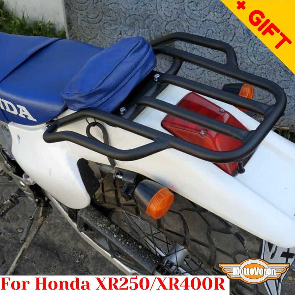 For Honda XR400 XR250R Motard XR250 Baja Rear Luggage Rack | Black ...