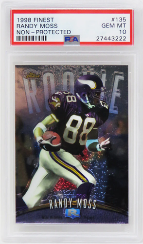 Randy Moss (Minnesota Vikings) 1998 Topps Finest Football #135 RC ...