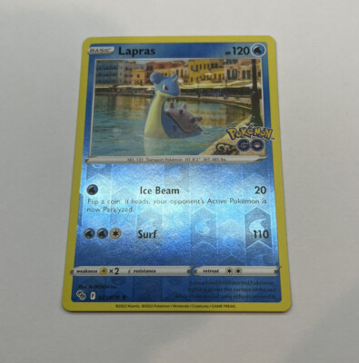 Lapras Reverse Holo 023/078 Pokémon Go Pokemon TCG Card Mint | eBay