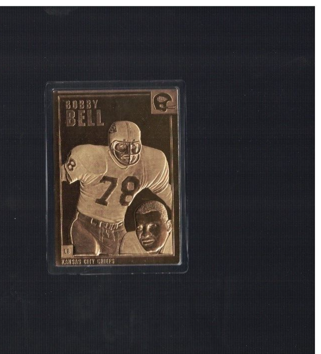 Bobby Bell Kansas City Chiefs Danbury Mint 22K Gold Foil Card | eBay