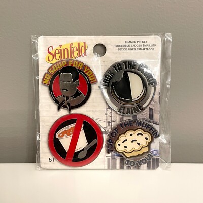FUNKO SEINFELD ENAMEL PINS NO SOUP FOR YOU TOP OF THE MUFFIN LOOK TO ...