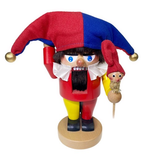 10.5” Chubby Jester Steinbach German Nutcracker Puppet Mardi Gras Renaissance | eBay