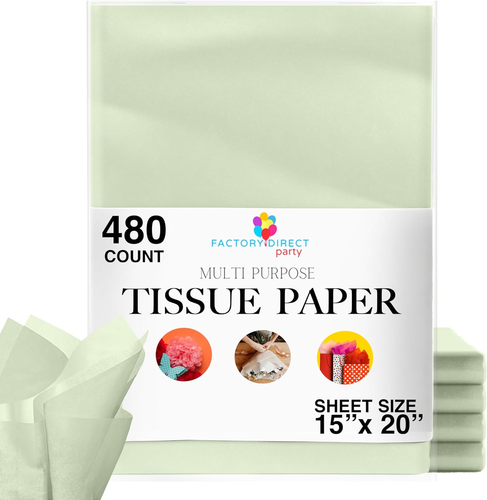 480 Sheets Bulk Ivory Tissue Paper - 15" X 20" Packing Paper Sheets for ...