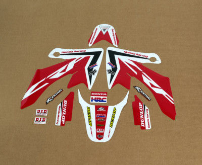 2004 - 2012 HONDA CRF 50 GRAPHICS CRF50 RED / BLACK MOTOCROSS STICKER ...