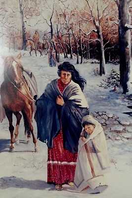 PAT McALLISTER MOTHER DAUGHTER NATIVE AMERICAN ART PRINT L.E. 27/250 ...