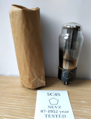 1pc 5C4S = 5Z4, 5Z4GT 5U4C Rectifier Tube NEVZ Cobra RARE 07/1952 ...