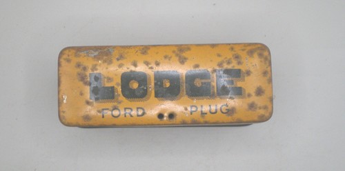 Vintage Collectible LODGE FORD Spark Plug Tin | eBay