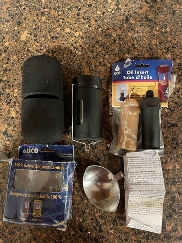 UCO Original Candle Lantern W/case/oil Insert/reflector/beeswax Candle ...