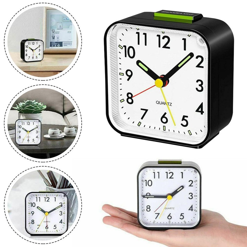 Alarm Clock Small Alarm Clock Silent Silent Alarm Small Black Delicate ...