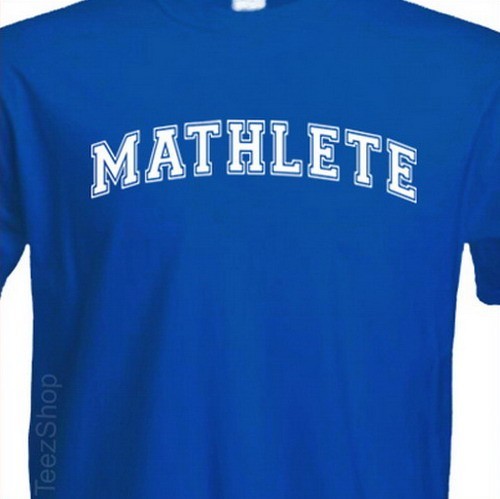 MATHLETE Funny tee college nerd school teacher Science Math club Geek T ...