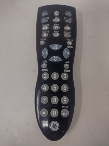 GE Universal Remote Control 7252 24944 V3 1302 4 Device TV VCR DVD AUX ...