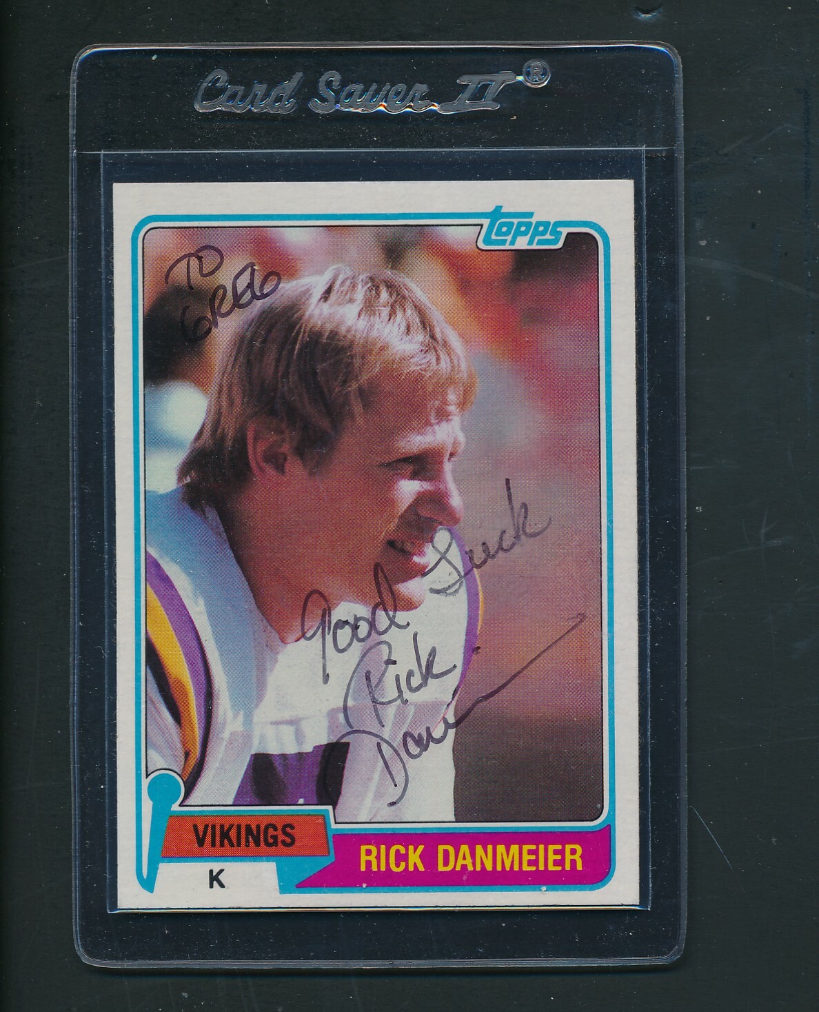 1981 Topps #77 Rick Danmeier Vikings Signed Auto *B651 | eBay
