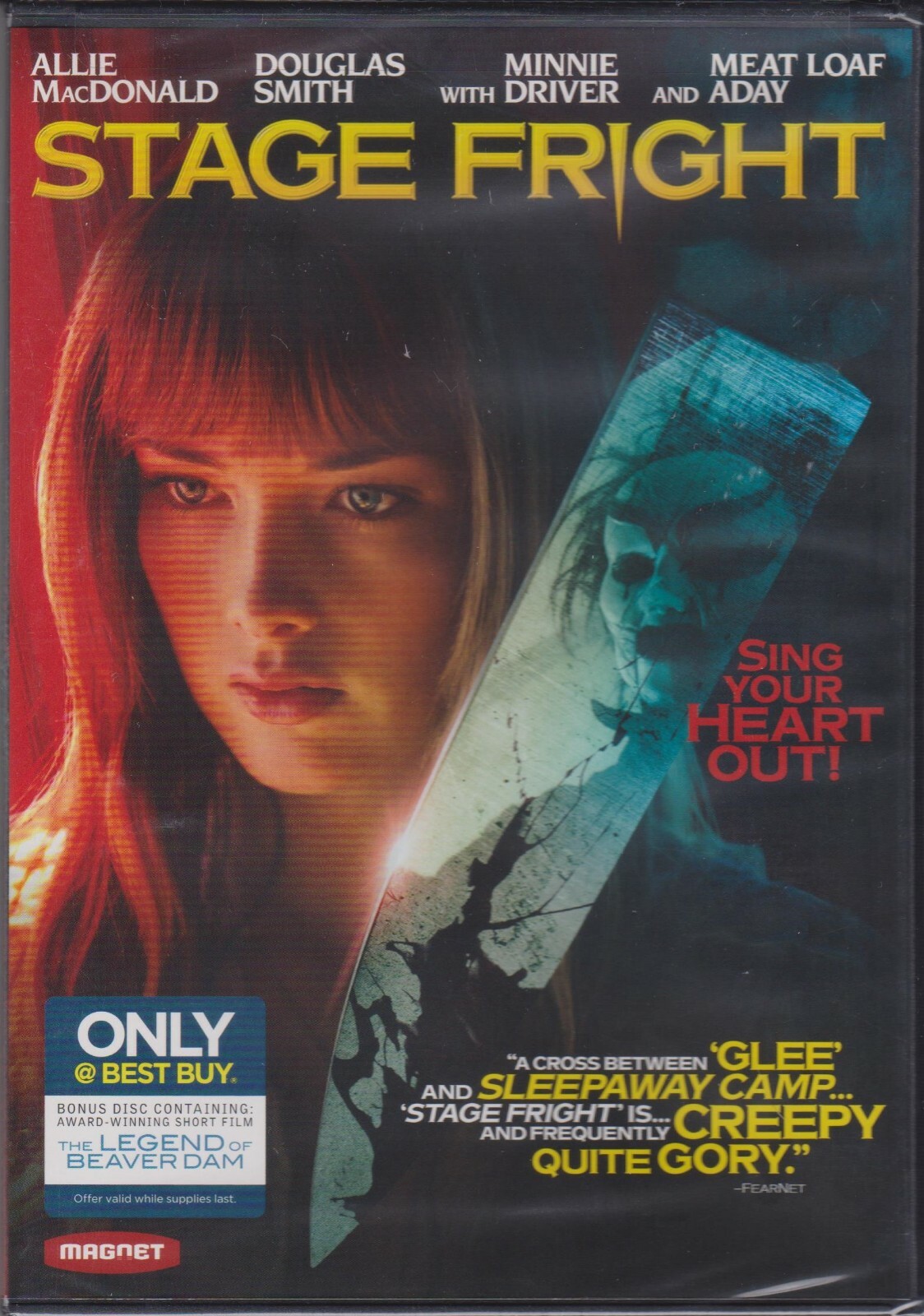 Stage Fright Blu Ray w/ Bonus The Legend Of Beaver Dam, Brand New ...