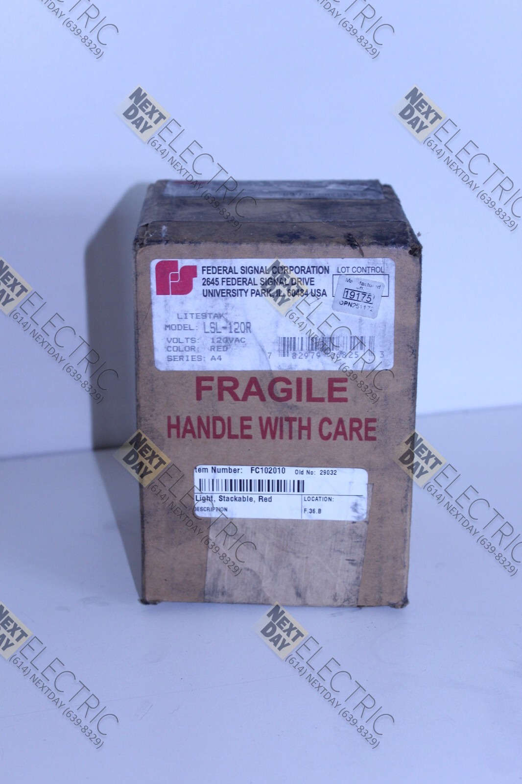 Federal Signal, LSL-120R, Litestak Beacon Light Stack Lamp Red 120v | eBay