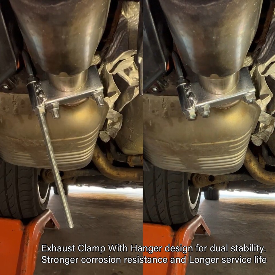 2-1/2" Universal Adjustable Clamp On Exhaust Hanger Fits 2.5" Exhaust ...