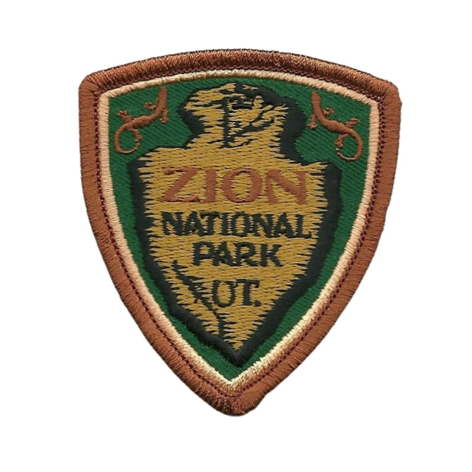 Utah Patch – UT Zion National Park - Arrowhead Travel Patch Iron On ...