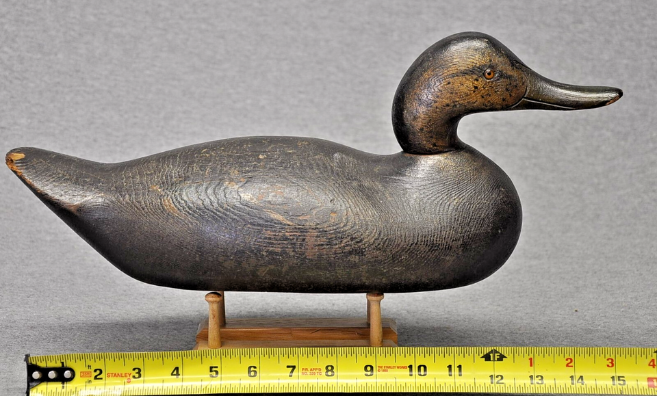 RARE VINTAGE MASON CHALLENGE GRADE BLACK DUCK DRAKE DUCK DECOY OP | eBay