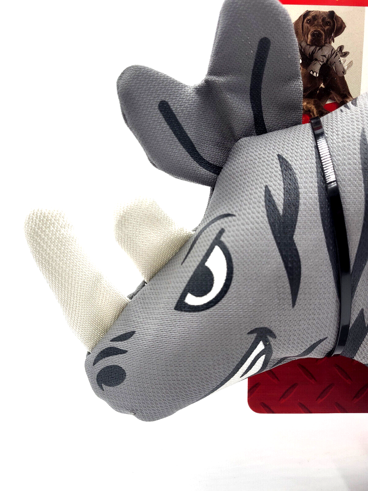 KONG Maxx Rhino Large Durable Squeaky Puncture Resistant Fetch Play Dog ...
