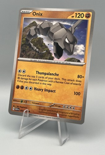 Pokemon TCG Onix 095/165 - Scarlet & Violet 151 - Regular NM | eBay