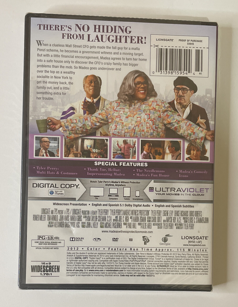 NEW--Tyler Perry's Madea's Witness Protection (DVD + Digital ...