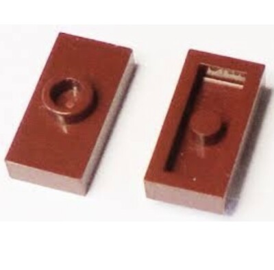LEGO Part 1x 3794a Dark Red Modified 1 x 2 Plate w/ Stud w/o Groove ...