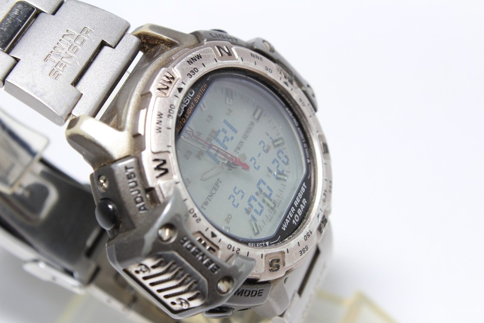 CASIO vintage PROTREK PRT-500 Titanium watch | eBay
