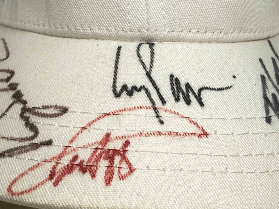 Corey Pavin, Frank Nobilo, Ted Tryba Autograph Hat - 1996 Michelob ...