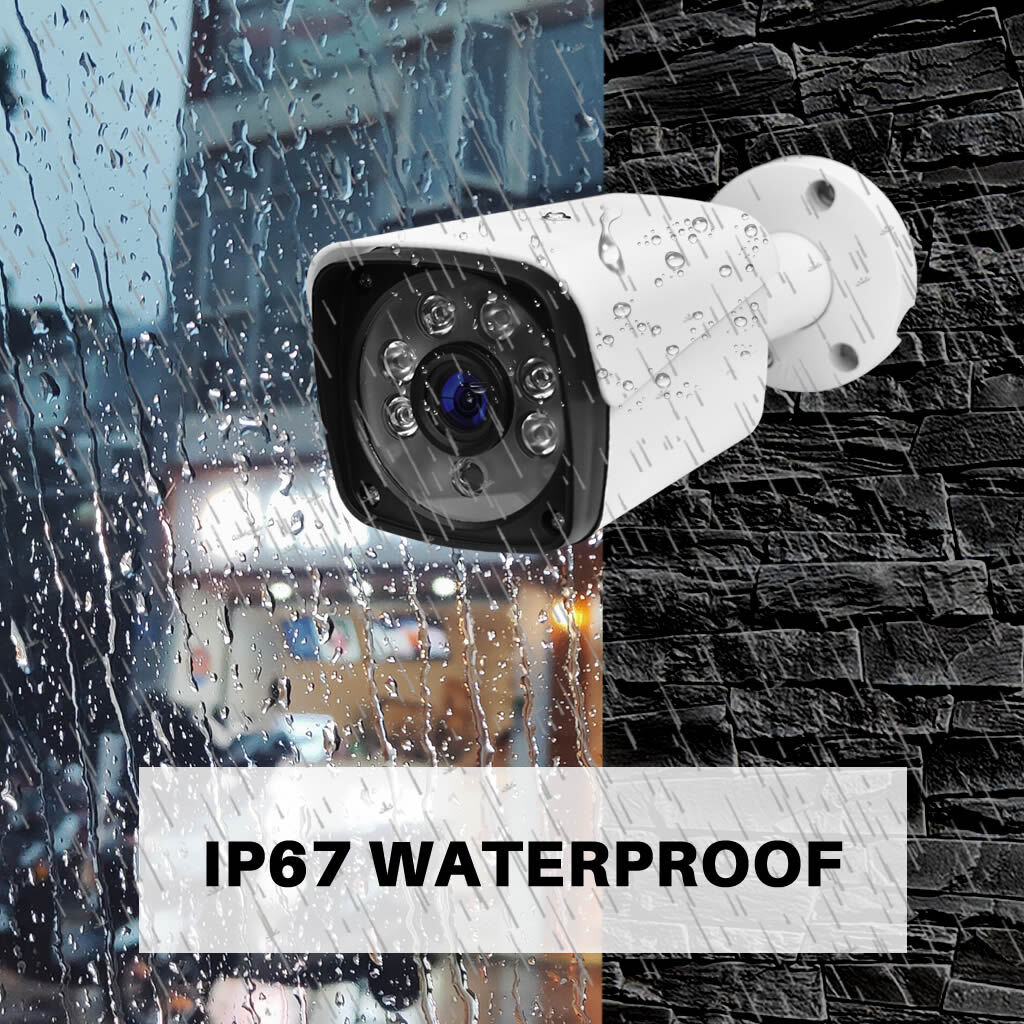 5MP HD Outdoor Security CCTV Camera System 4CH DVR Home Surveillance ...