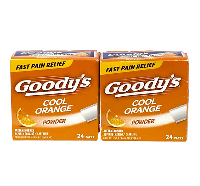 Goody's Extra Strength Cool Orange Headache and Pain Relief Powder 2-Pk ...