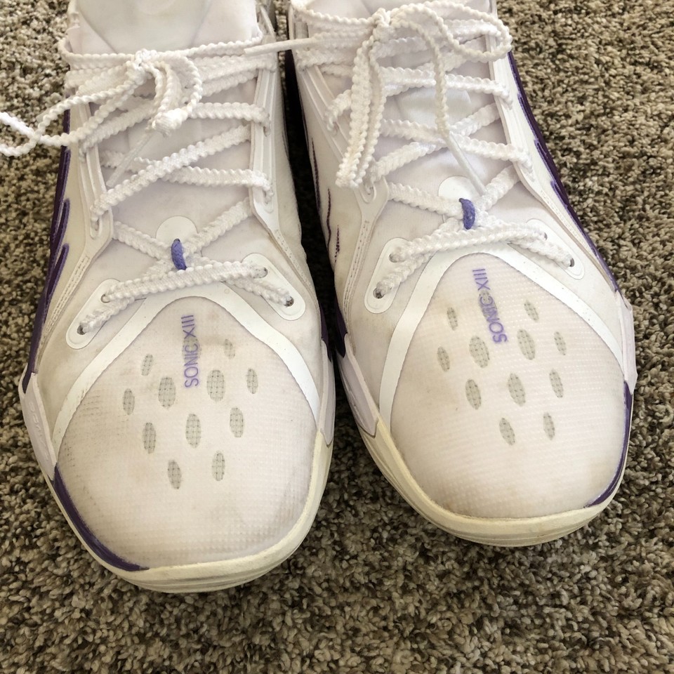 WOW Way of Wade Li-Ning Sonic XIII basketball shoes white purple Sz 12 ...