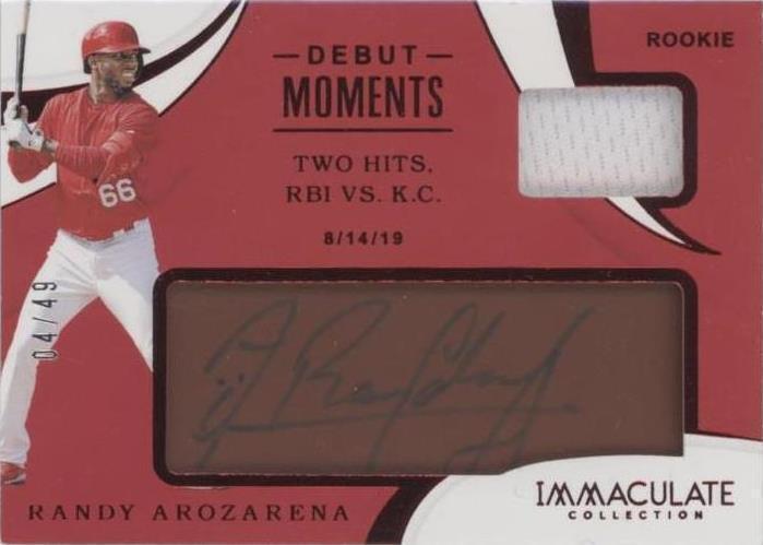 2020 Panini Immaculate Collection - Debut Moments Autograph Relics ...