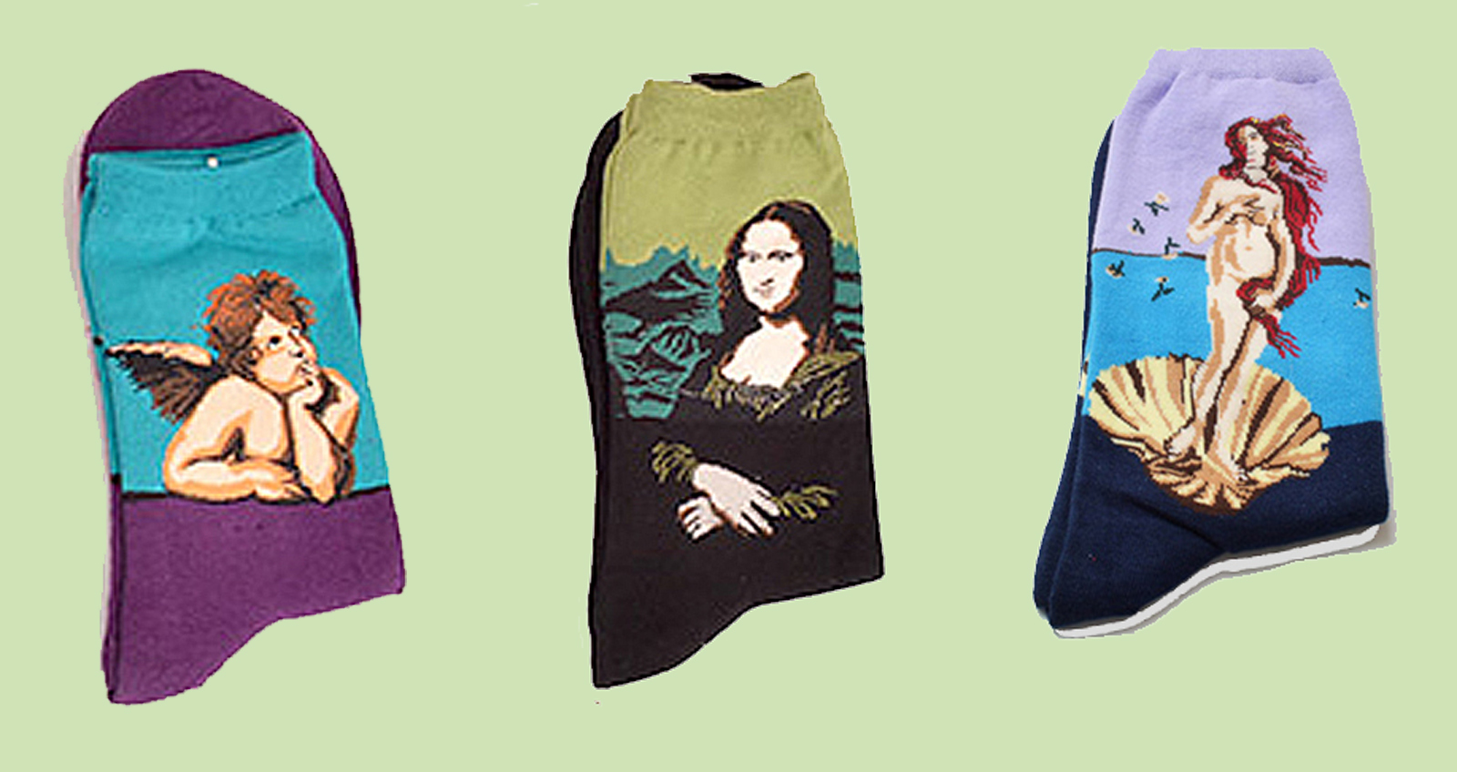 Famous Painting Socks Funky Quirky Unique Hipster Style Designs EU38-41 ...