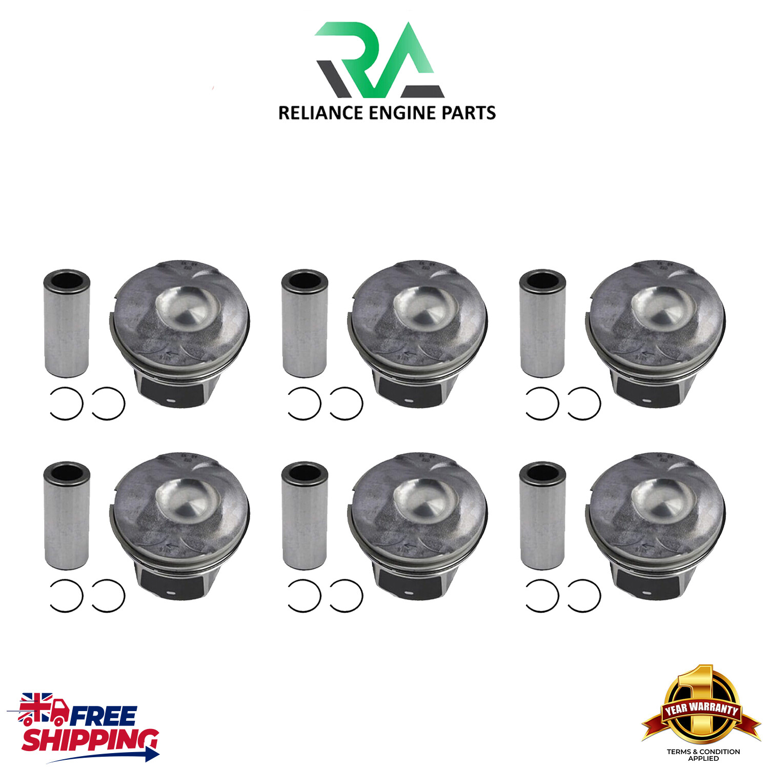 LAND ROVER RANGE ROVER SPORT VELAR 3.0 PETROL 306PS PISTONS WITH ...