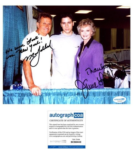 Mark Goddard & June Lockhart "Lost in Space" AUTOGRAPHS Signed 8x10 ...