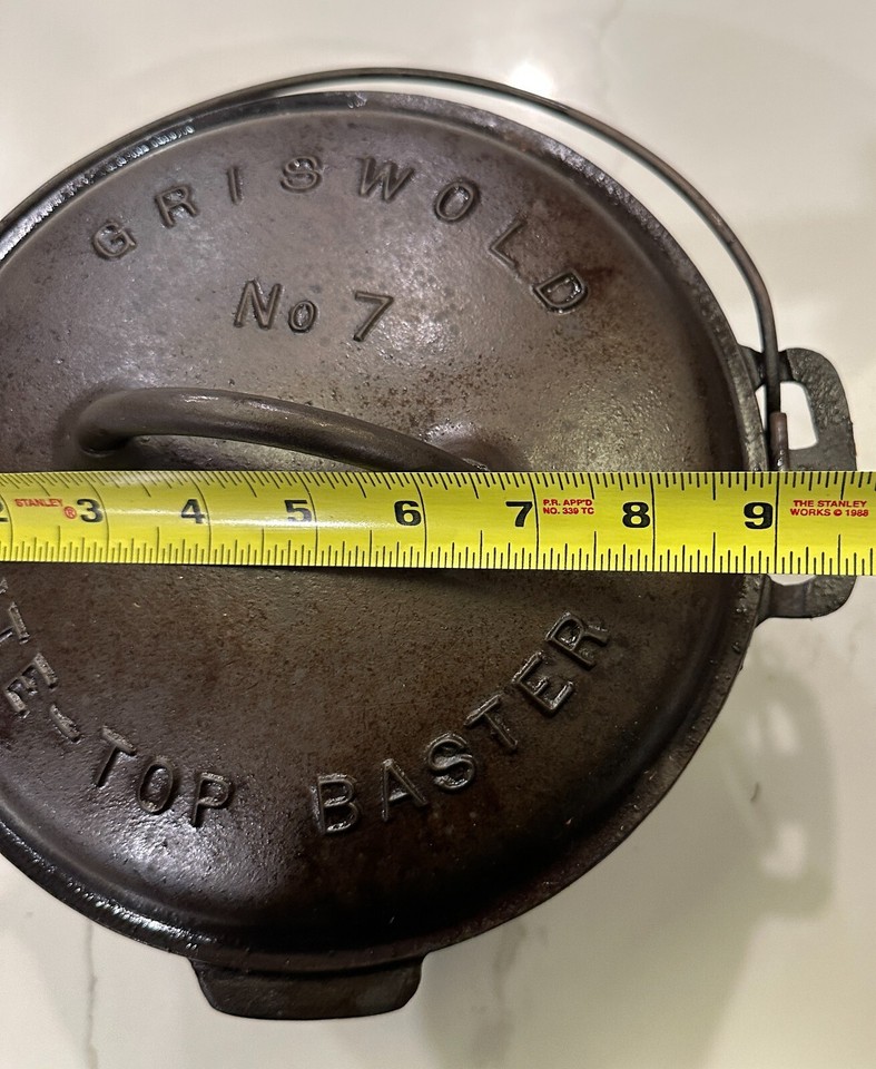 Griswold Tite Top Cast Iron #7 Baster with Griswold Ladle Rare Antique ...