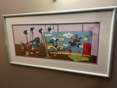 BIRTH OF A NOTION FRAMED SIGNED CHUCK JONES RARE WB cel Bugs Bunny | eBay