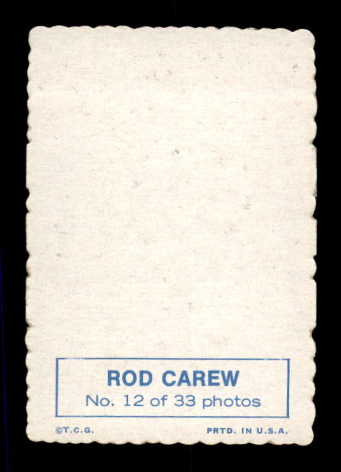 1969 Topps Deckle Edge #12 Rod Carew EX/EX+ Twins 552958 | eBay