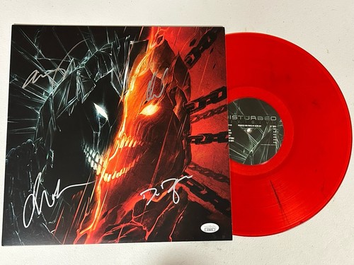 DISTURBED AUTOGRAPHED SIGNED 12" LP DIVISIVE VINYL ALBUM WITH JSA COA ...