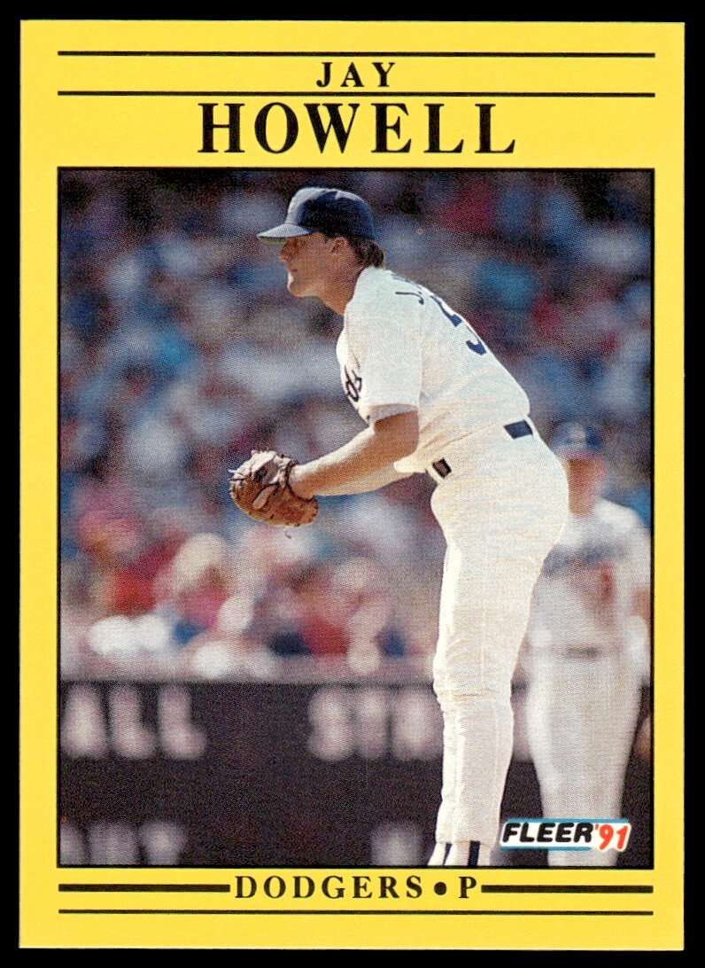 1991 Fleer Baseball Card Jay Howell Los Angeles Dodgers #209 | eBay