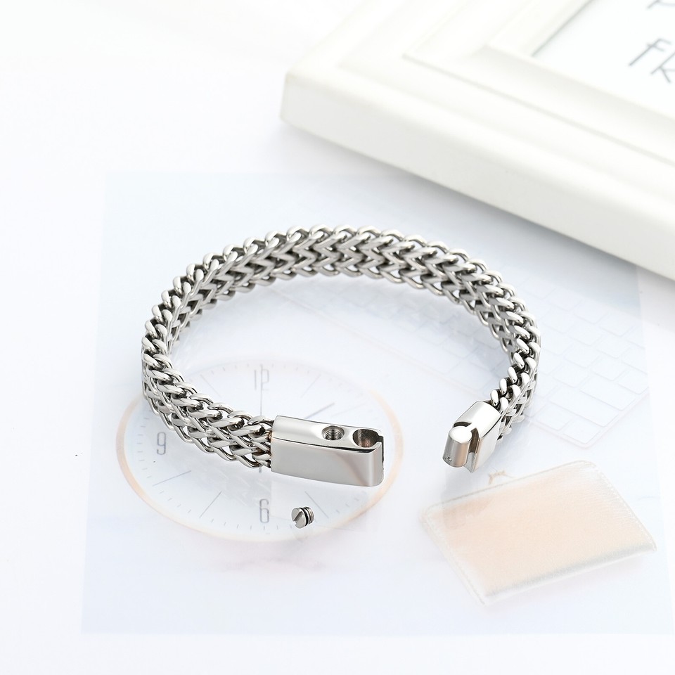 Urn Bracelet for Ashes Cremation Bracelet for Ashes Stainless Steel Ash ...