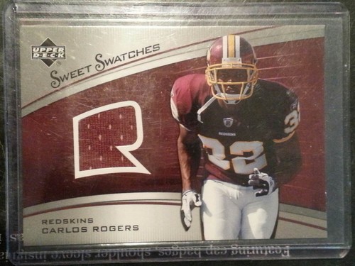 2005 Upper Deck Sweet Swatches #SR-CR Carlos Rogers, Washington ...