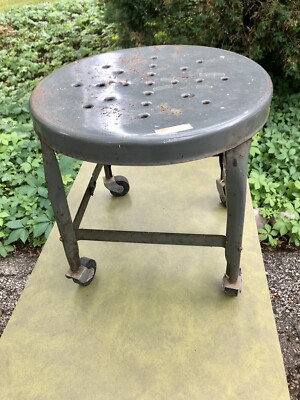 Vintage Mid-Century Toledo Metal Furniture Uhl Steel Co. Rolling ...