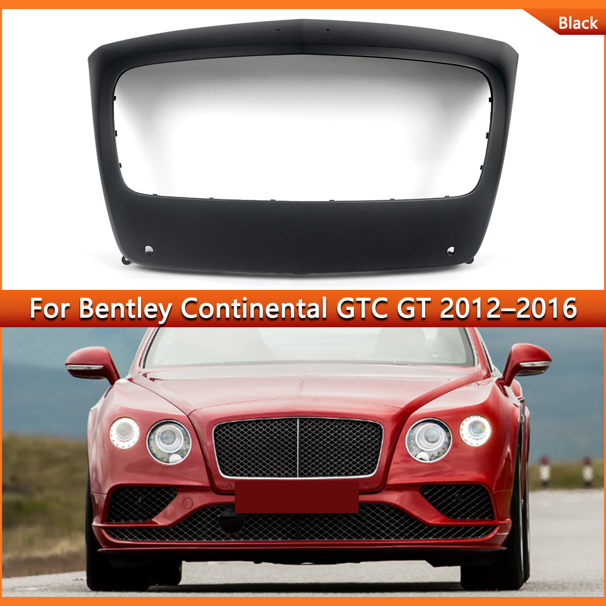 Front Grille Frame Surround 3W3853651 For 2012-2016 Bentley Continental ...