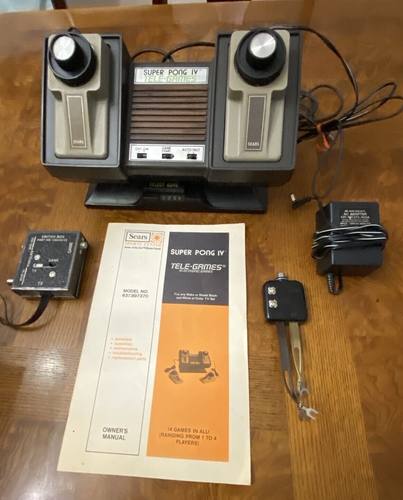 Sears Super Pong IV 4 Tele-Games VINTAGE 1976 Untested with Manual | eBay