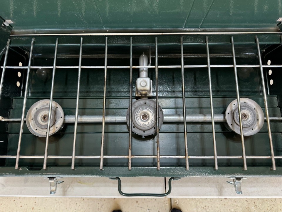 Rare HTF Coleman 3 Burner Powerhouse 428-700 Dual Fuel Stove (No Font ...