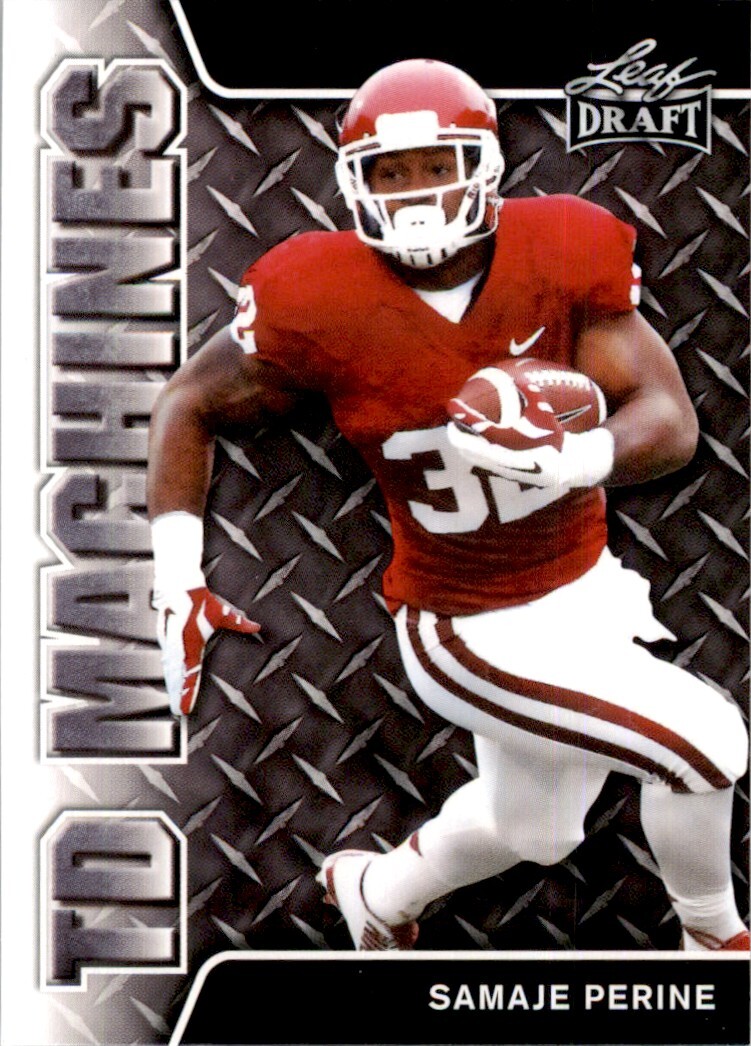2017 Leaf Draft TD Machines Samaje Perine Rookie Oklahoma Sooners #TD ...