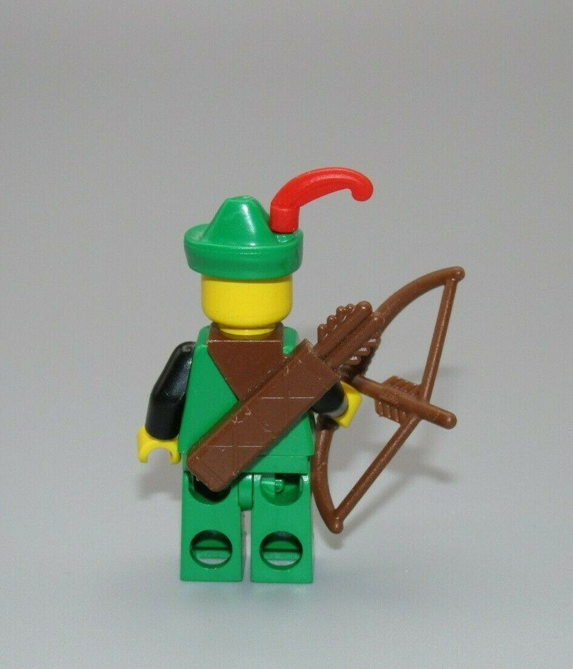 Lego Castle Dark Forestman bow arrow plume feather plume minifigure ...