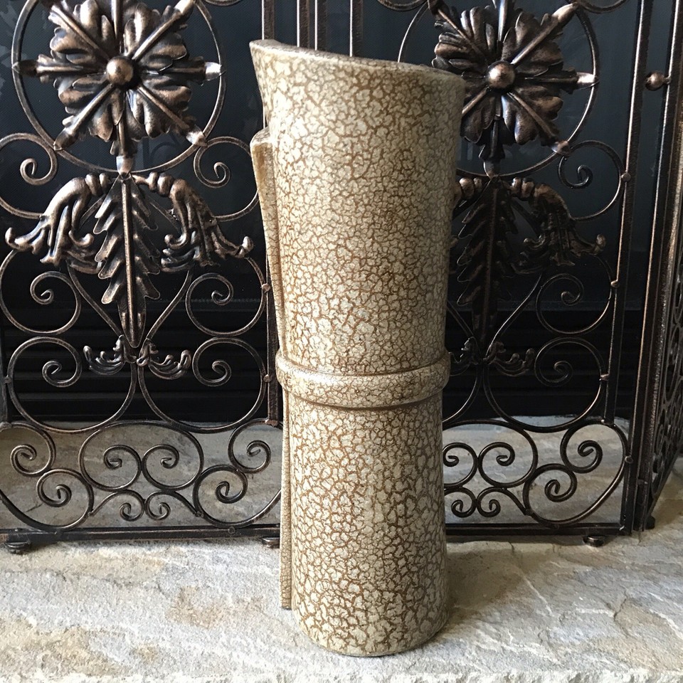Large Vase Tall Heavy Wrapped Belted Ikebana Austin Gallery Kinder ...